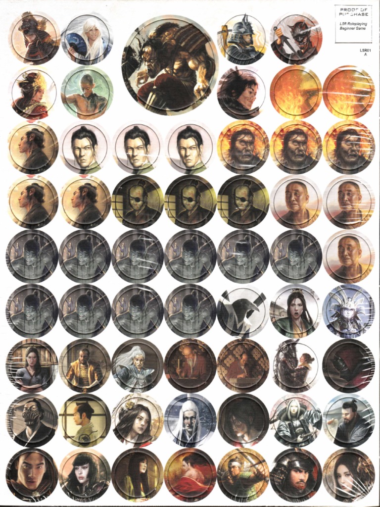 L5R01 Beginner Game - Character Tokens | PDF