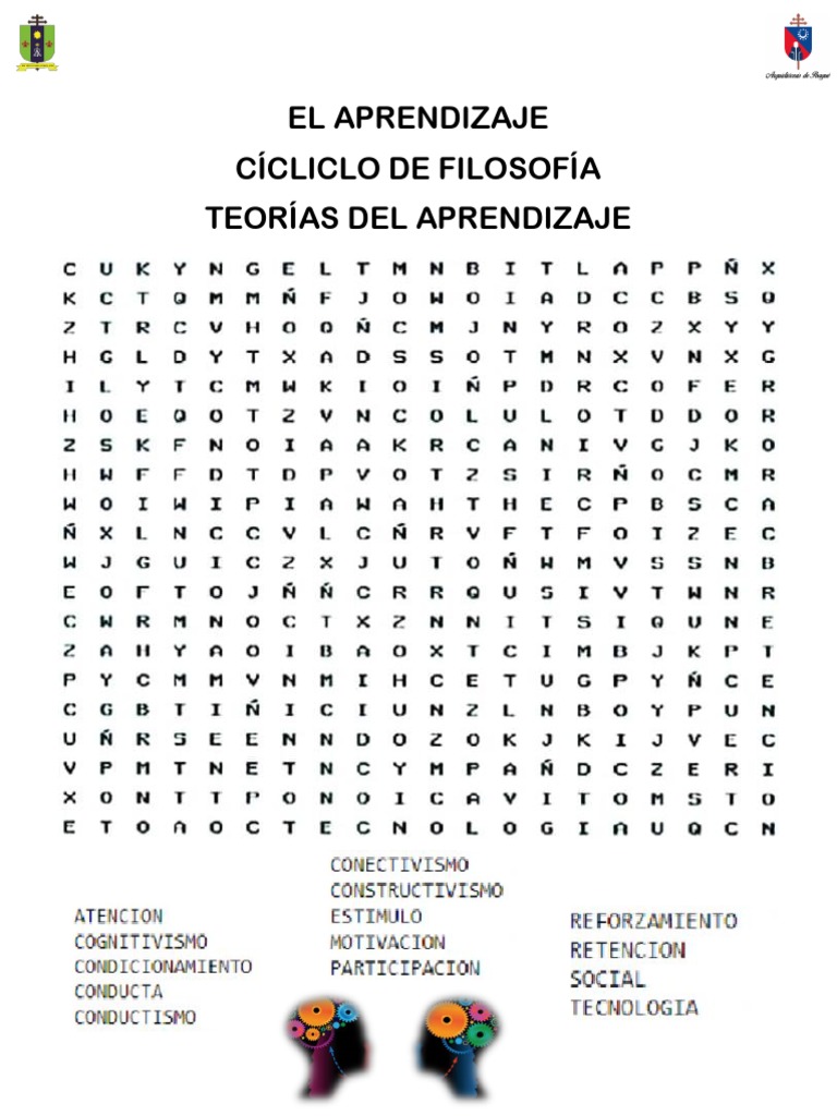 TEORÍAS DEL APRENDIZAJE SOPA DE LETRAS | PDF