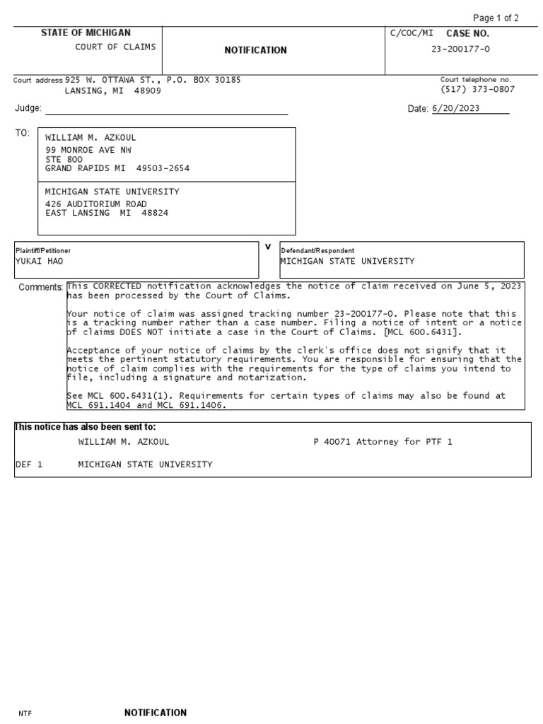 Hao Yukai NOI 23-200177-O | PDF