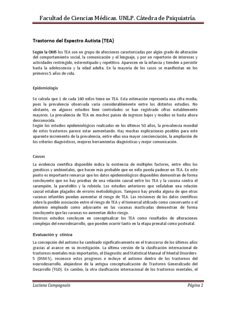 Trastornos Del Espectro Autista Pdf Espectro Autista Manual Diagnóstico Y Estadístico De 