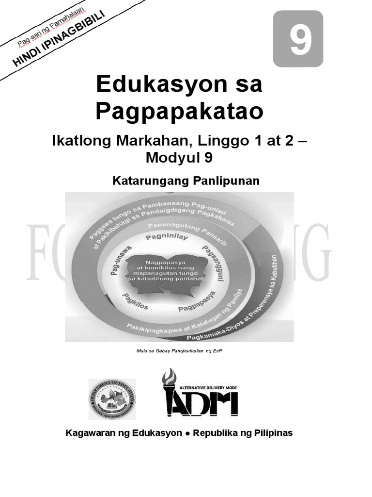 Esp9 q3 Mod9 Katarungang Panlipunan v5 | PDF