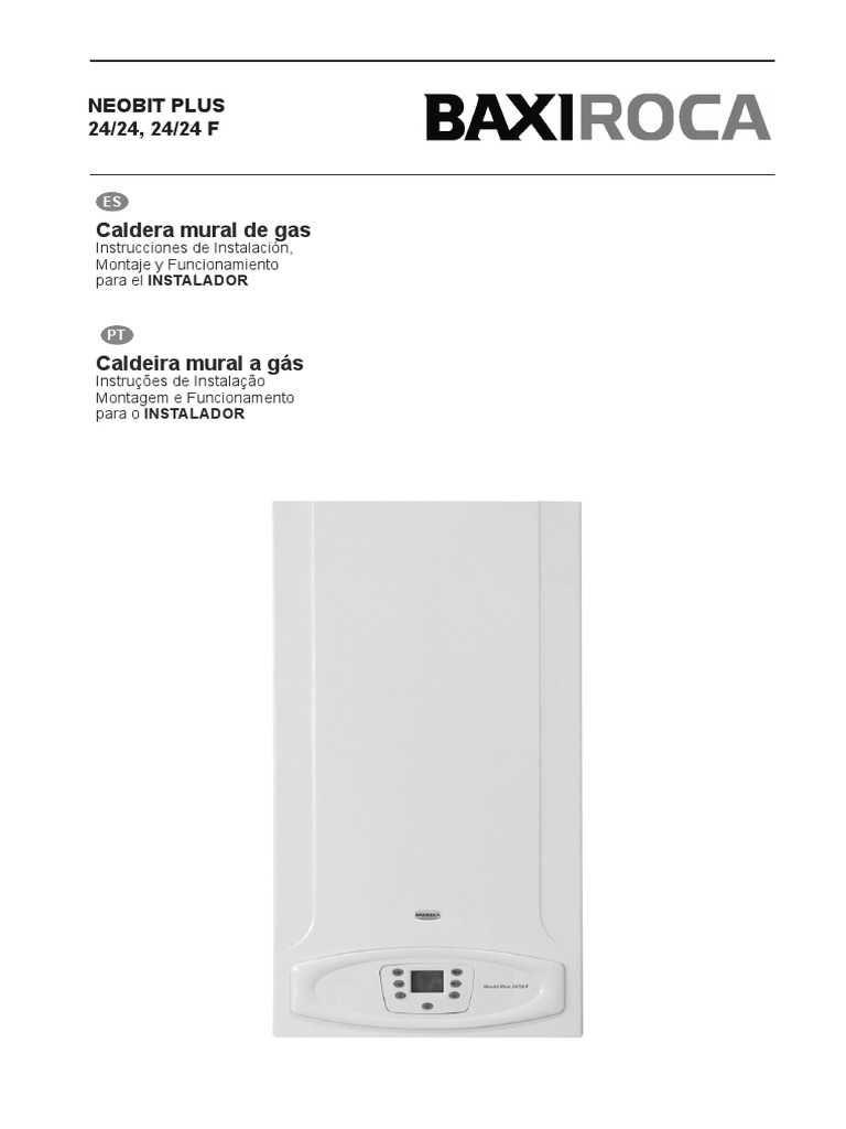 Manual de Instalación Neobit Plus 24/24F | PDF