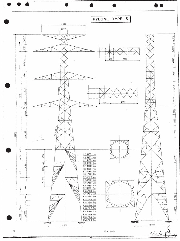 Silouette Du Pylone 400 Type S A Deux Ternes | PDF