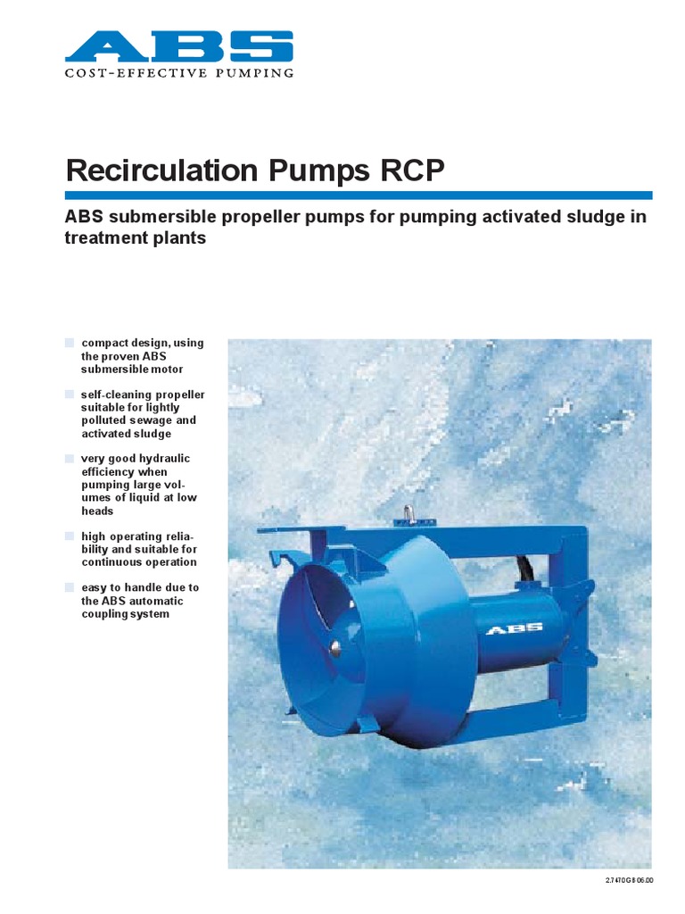 RCP GB | PDF | Pump | Sewage Treatment