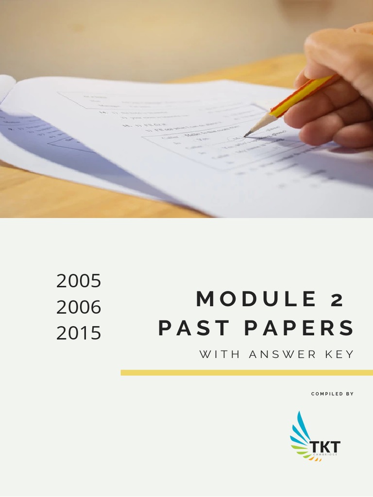 TKT Module 2 Past Papers With Key | PDF | Career & Growth
