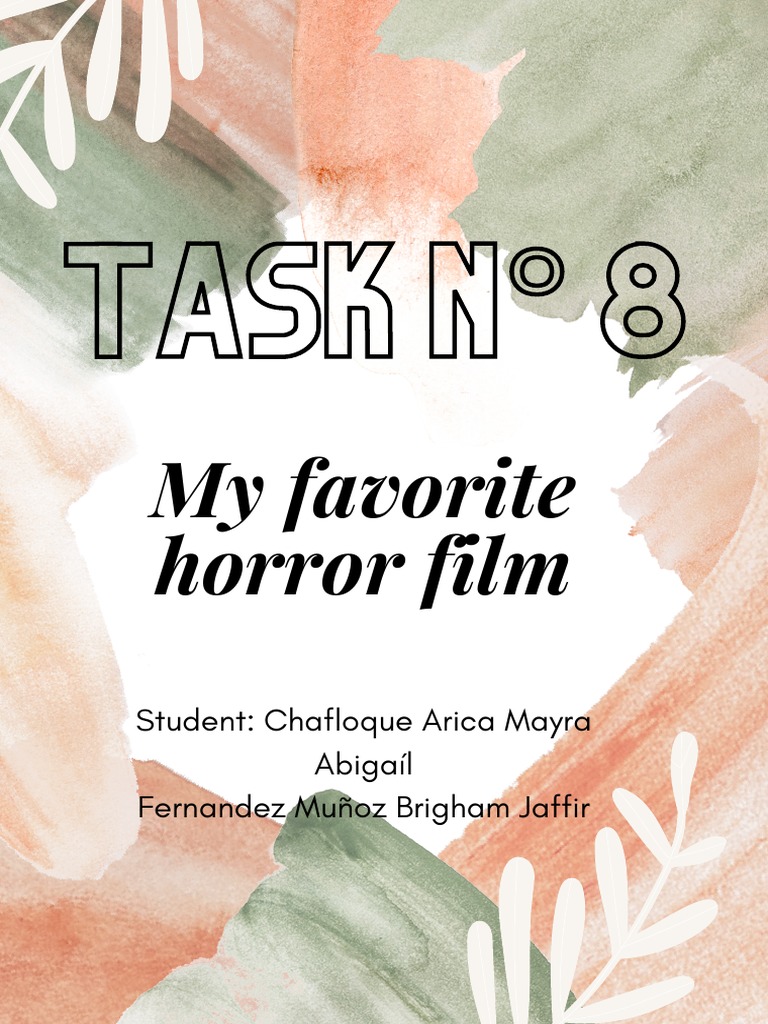 Task #8 - My Favorite Horror Film (CHAFLOQUEFERNANDEZ) | PDF