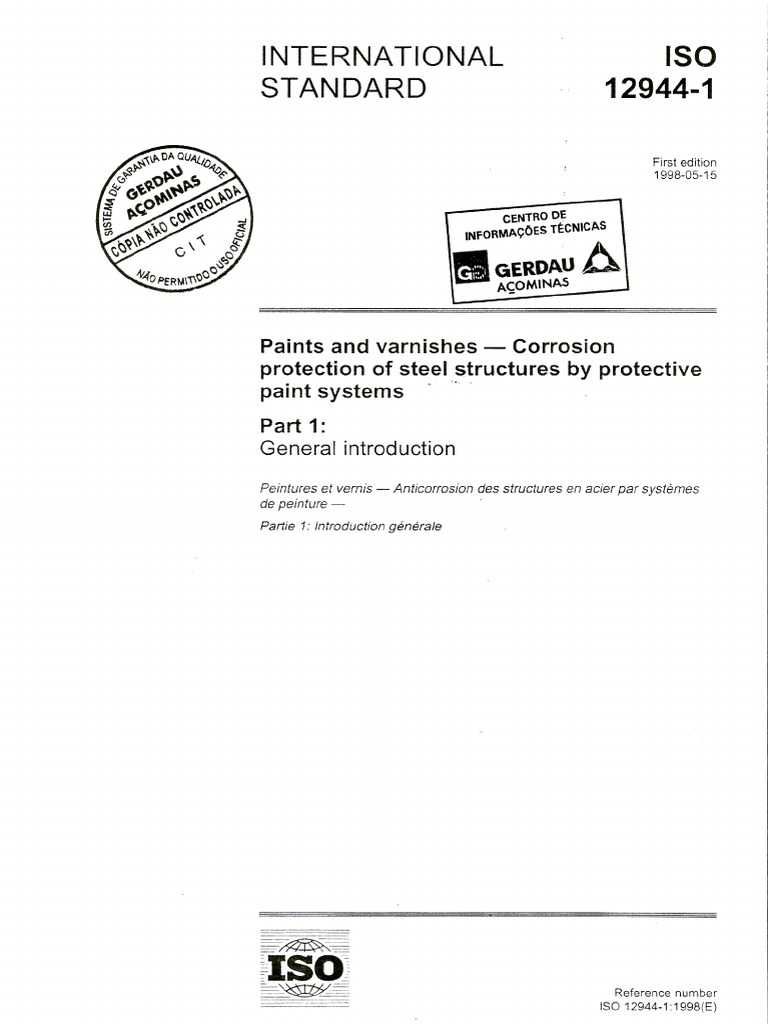 ISO 12944 - Indice | PDF