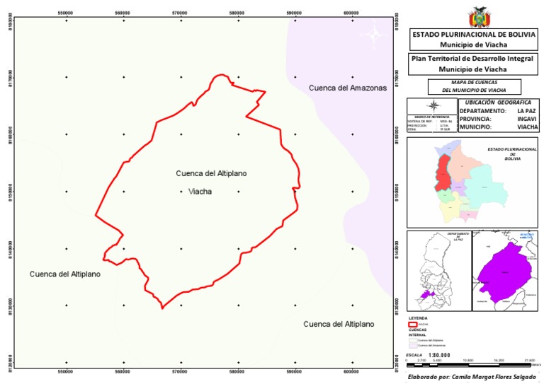 Mapa de Cuencas Municipio de Viacha | PDF