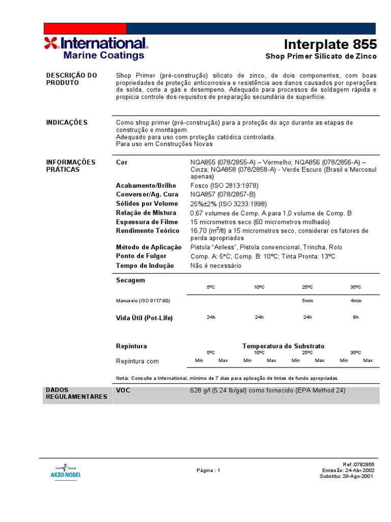 Interplate 855 | PDF