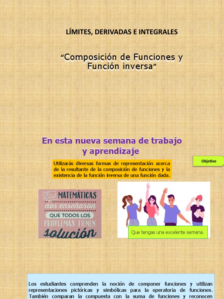 Composición y Función Inversa | PDF | Función (Matemáticas) | Ecuaciones