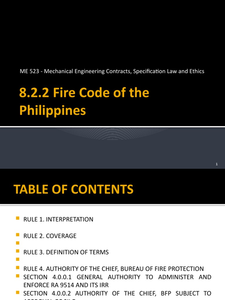 8.2.2 Fire Code of The Philippines | PDF | Fire Safety | Fire Sprinkler System