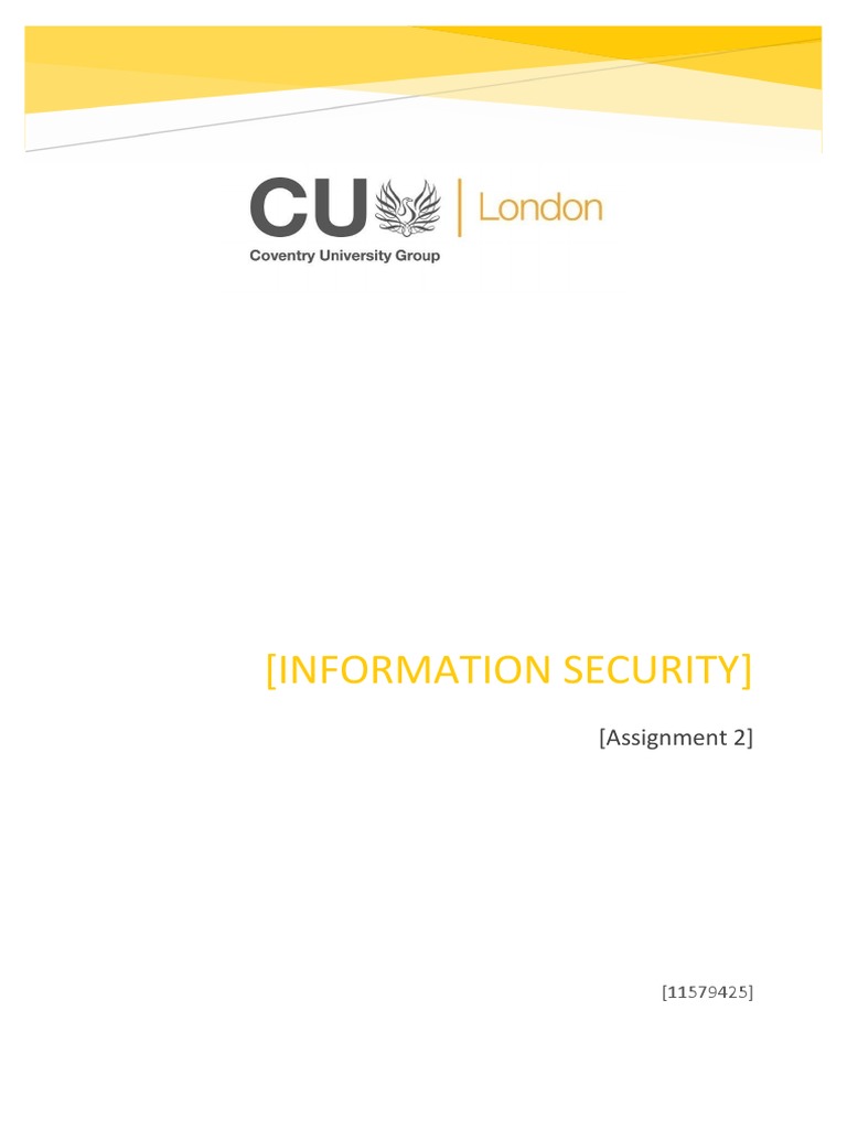(Information Security) : (Assignment 2) | PDF | Computer Network | Security