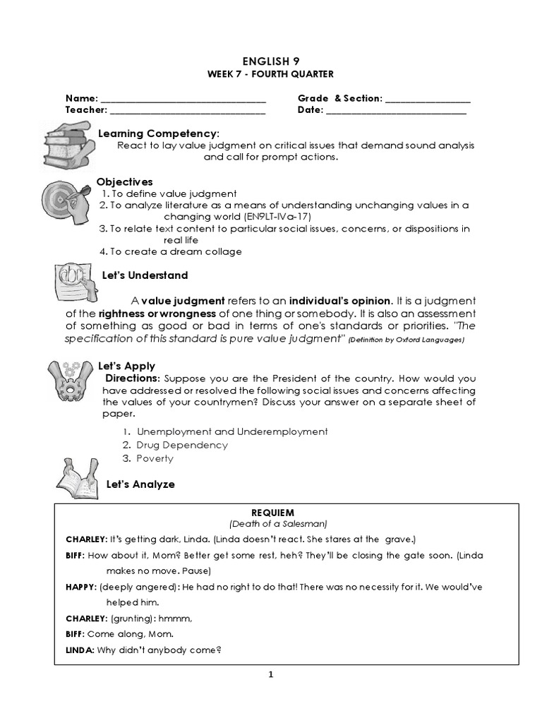 English-9 LM Quarter-4 Week-7 | PDF