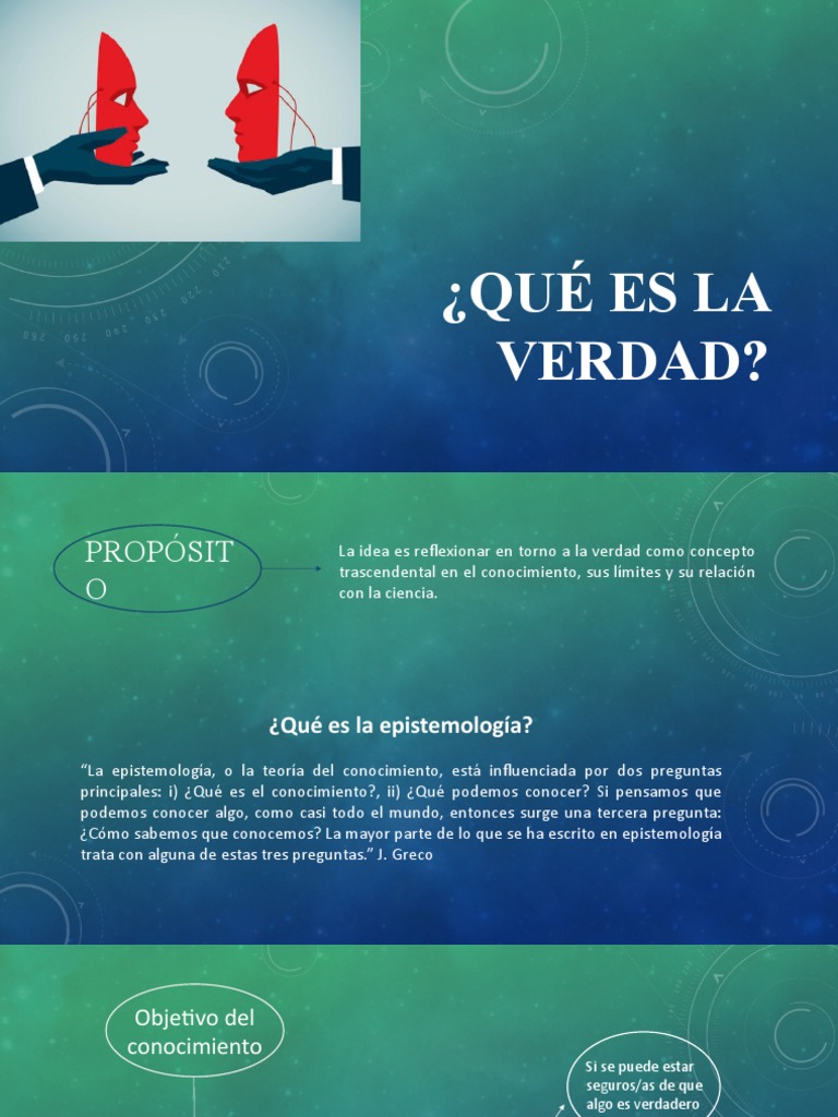 Qué Es La Verdad | Descargar gratis PDF | Conocimiento | Verdad