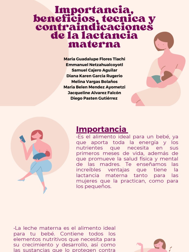 Importancia Beneficios Tecnica Y Contraindicaciones De La Lactancia