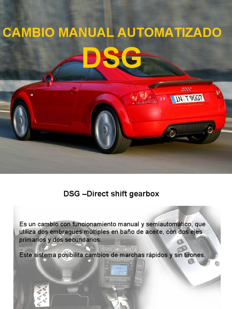 Presentacion Cambio DSG | PDF | Embrague | Transmisión automática