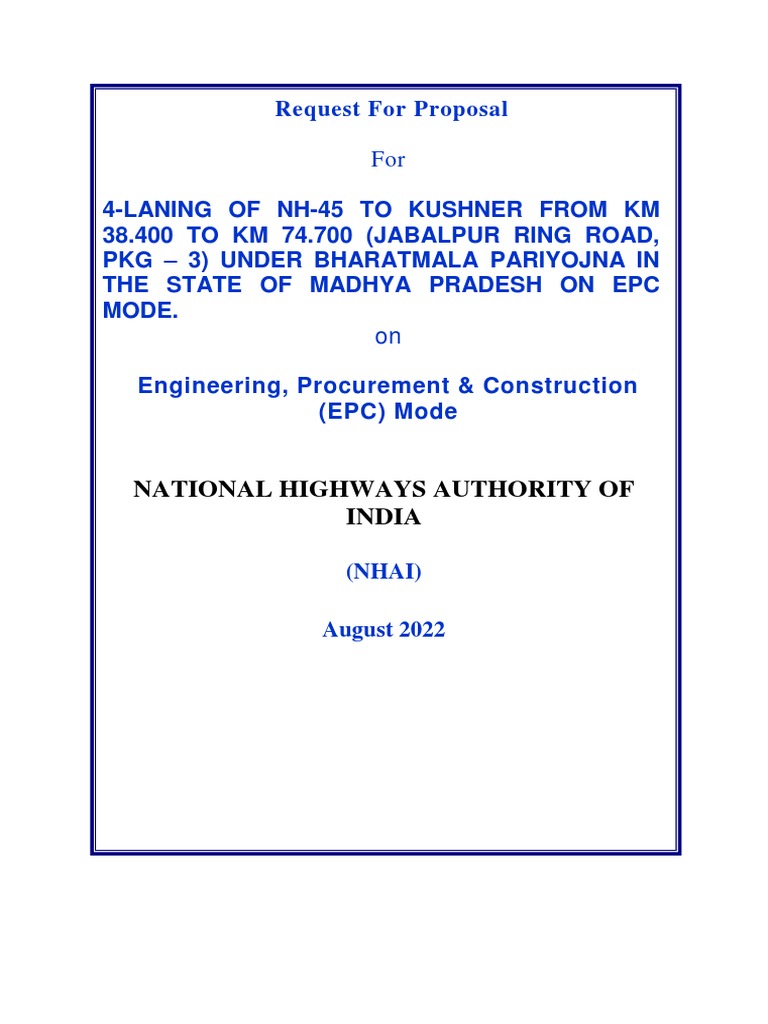 RFP 6 | PDF | Takeover | Request For Proposal