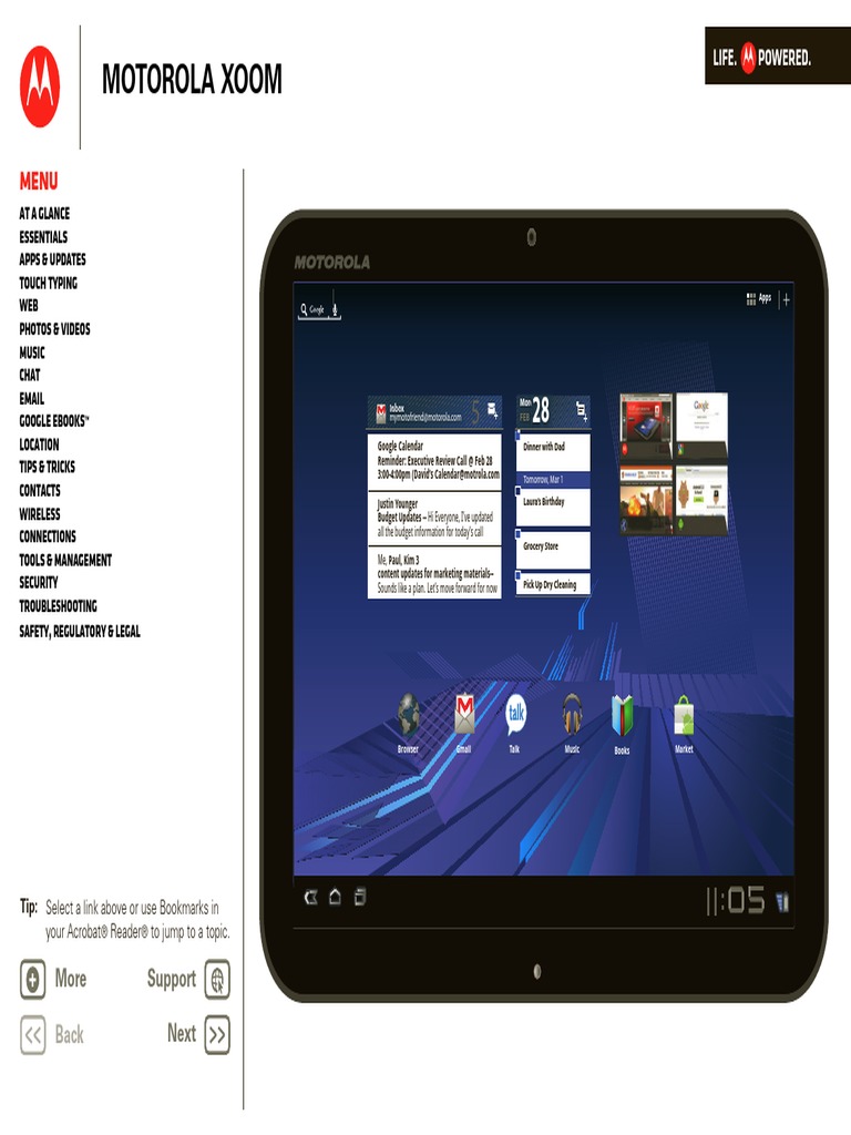 Motorola Xoom User Guide | PDF | Tablet Computer | Mobile App