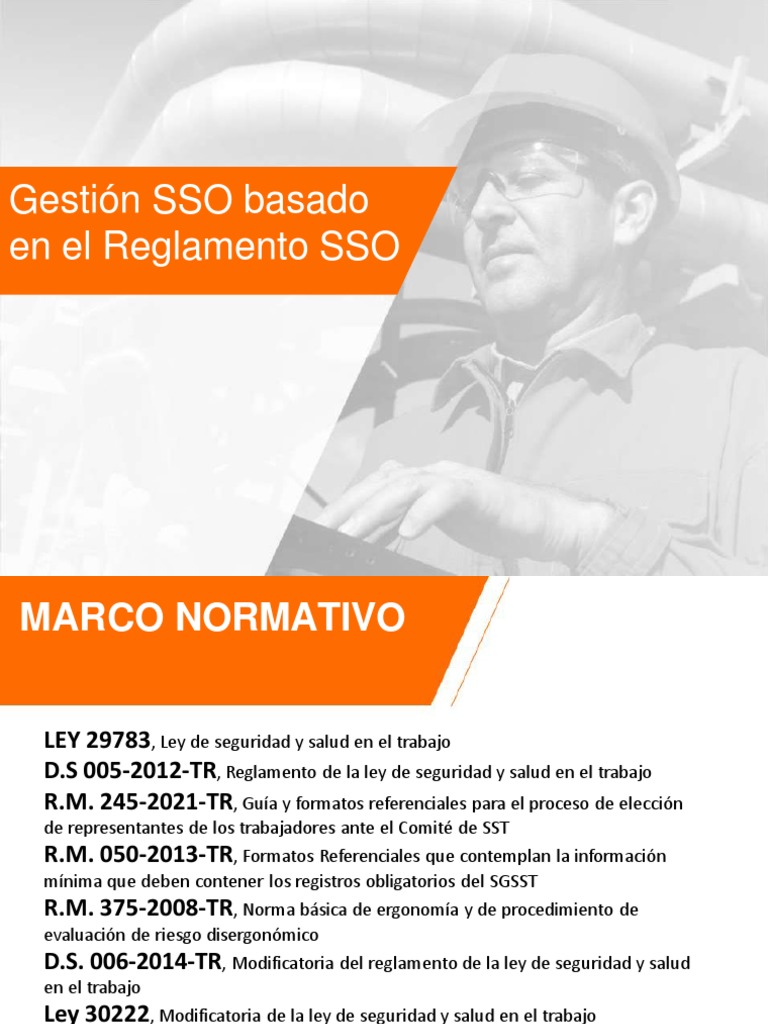 Gestión SSO Basado en El Reglamento SSO | PDF | Seguridad y salud ocupacional