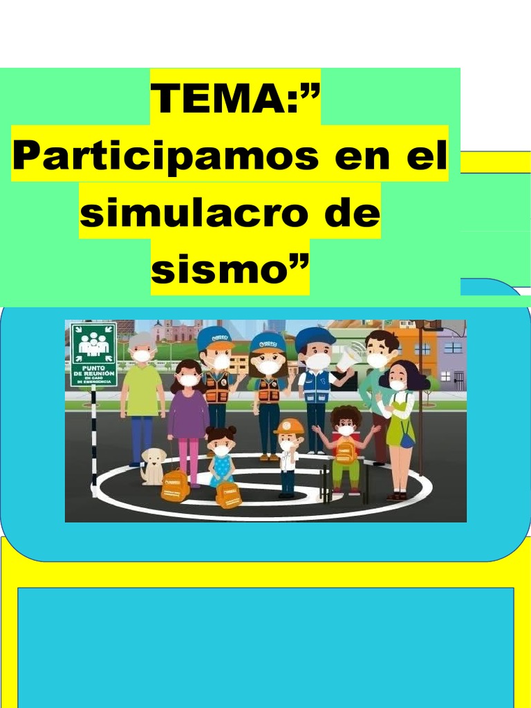 Sesion Sismo Nivel Inicial 31 de Mayo 5 Años | PDF | Evaluación ...