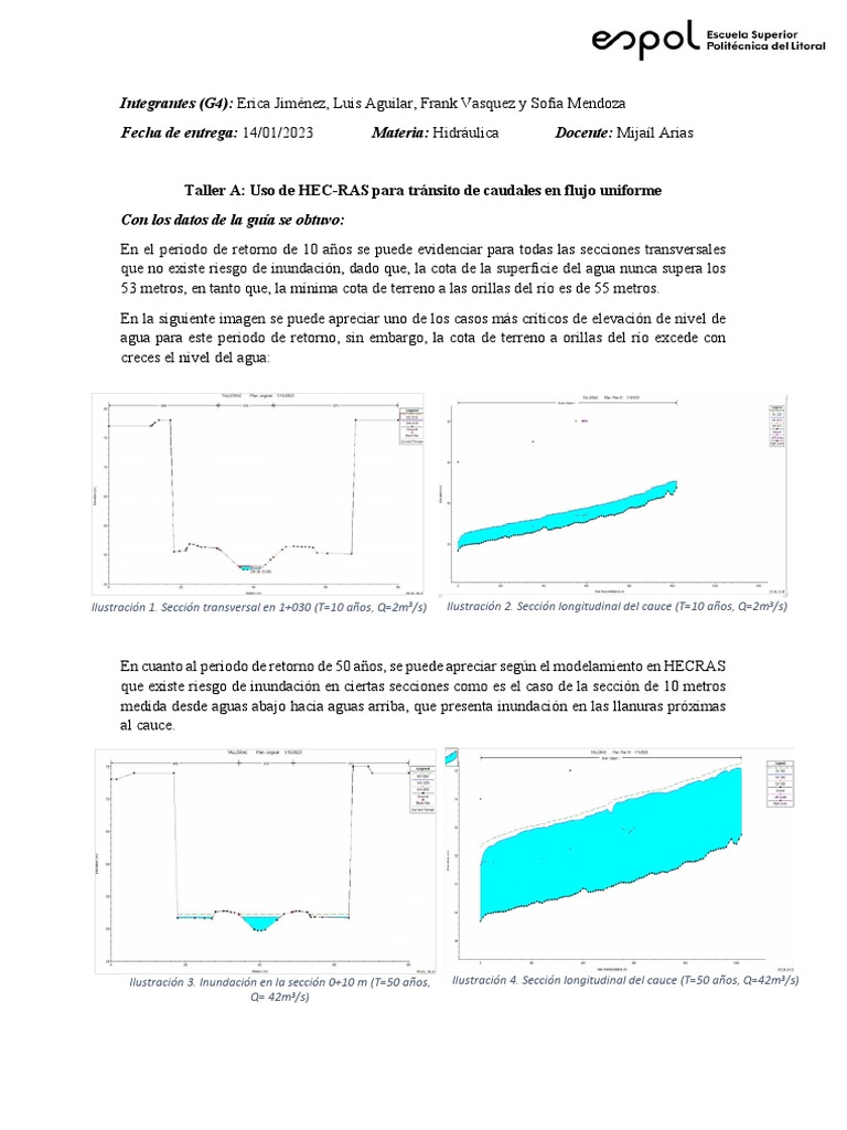 Análisis de Inundaciones y Soluciones en HEC-RAS | PDF | Inundar | Dique