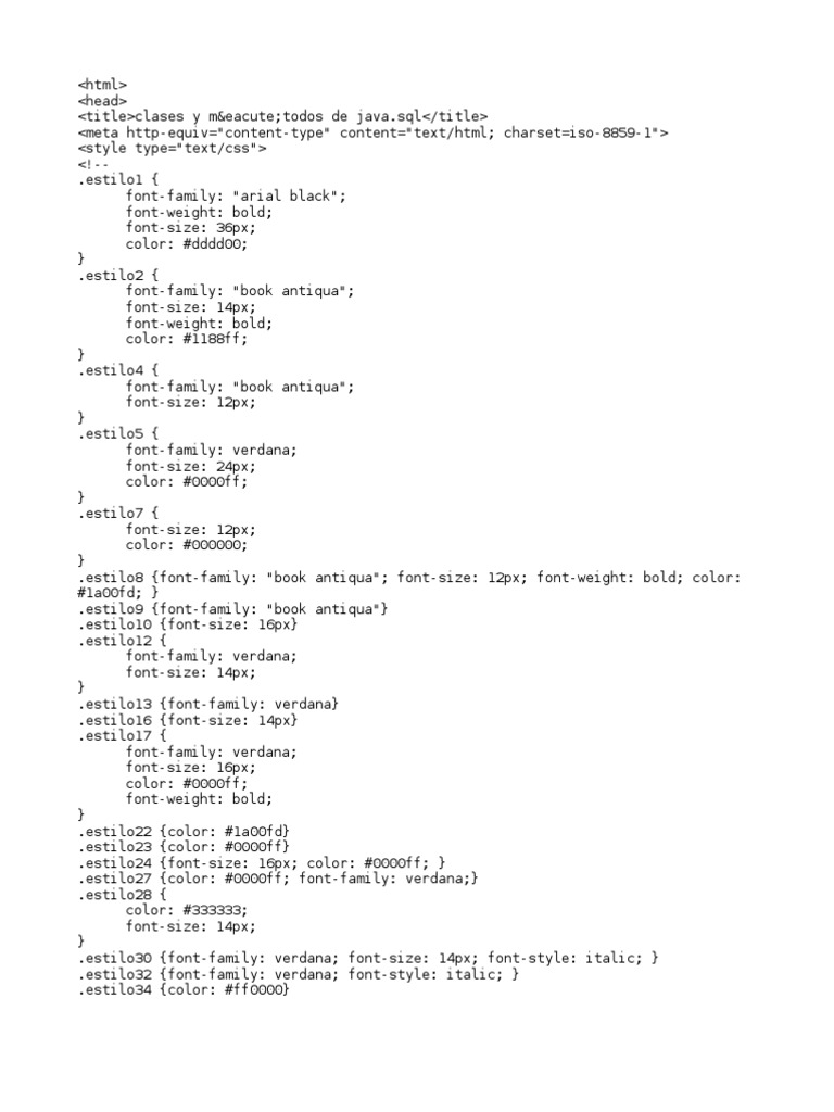 Clases y Métodos de Conectividad MySQL | PDF | SQL | Java (lenguaje de programación)