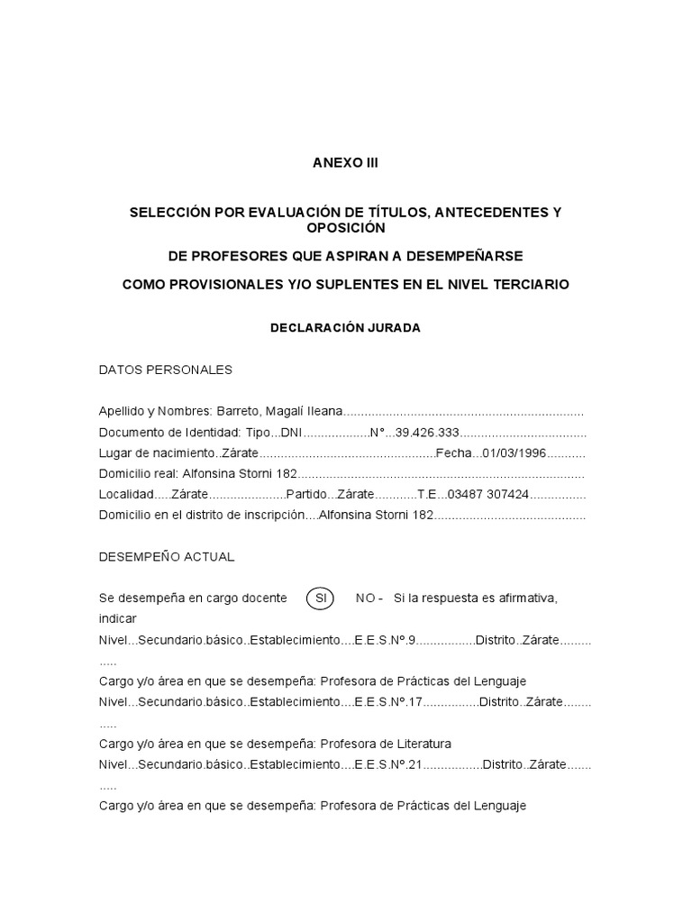 Anexo III - Historia de la Lengua Española - Magalí Barreto | PDF | Maestros | Educación más alta