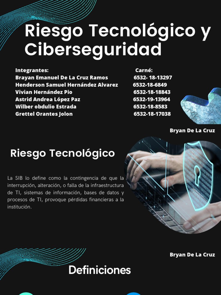Presentación Riesgo Tecnológico y CIberseguridad | PDF | La seguridad informática | Seguridad