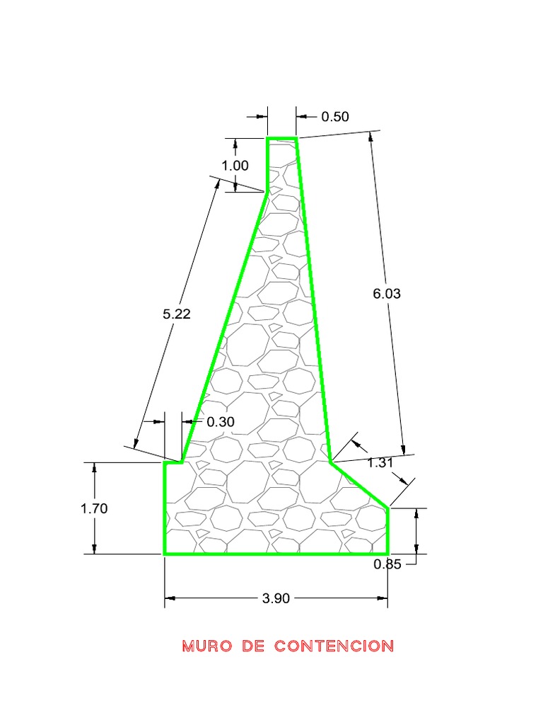 Detalle Muro de Contencion | PDF