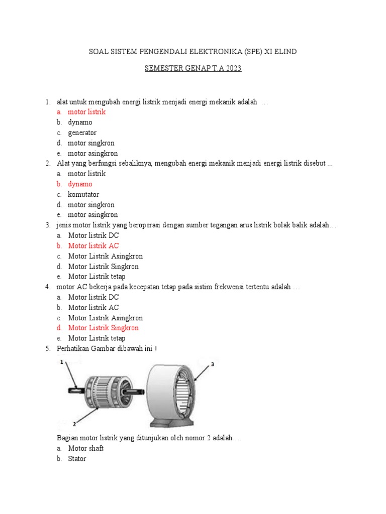 Soal Spe Xi Elind | PDF