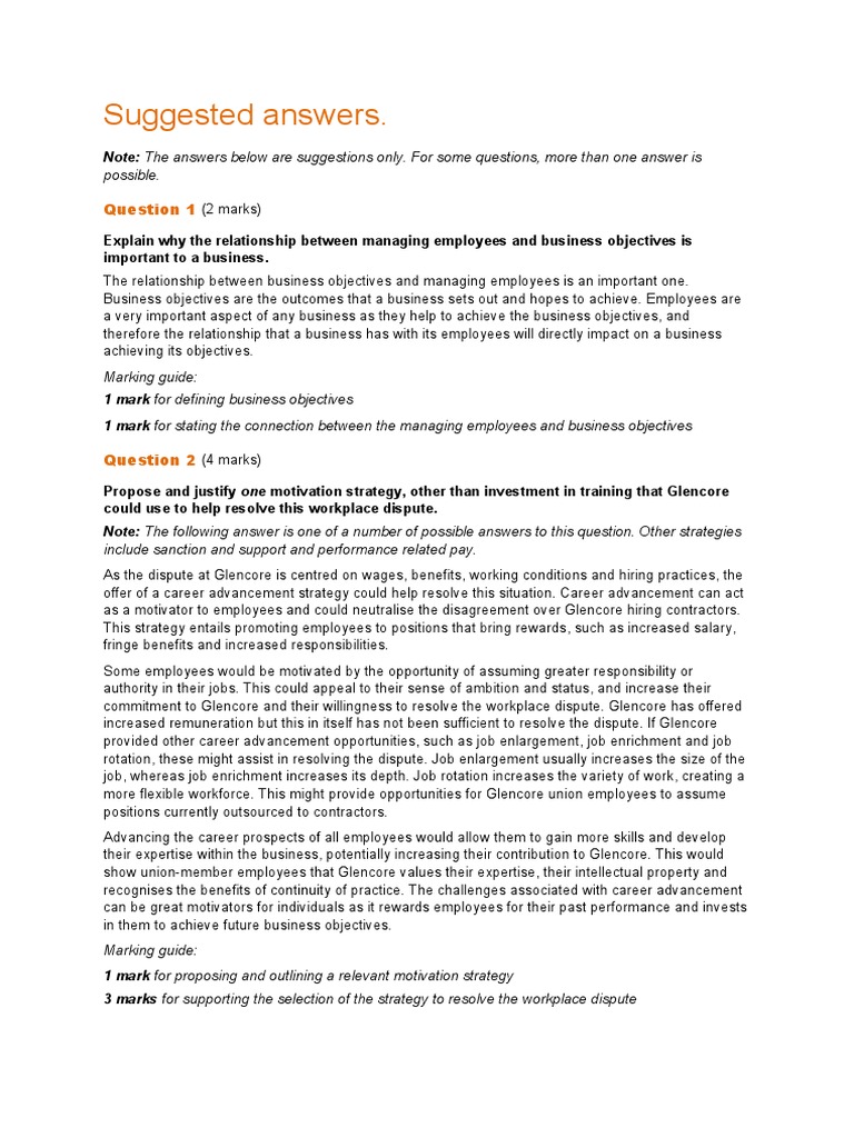 U3 Aos2 Practice Sac + Answers | PDF | Business