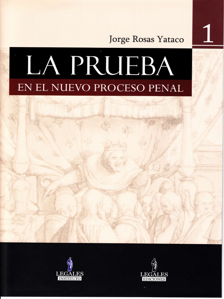 La Prueba en El Nuevo Proceso Penal-Volumen 1 Rosas Yataco | PDF