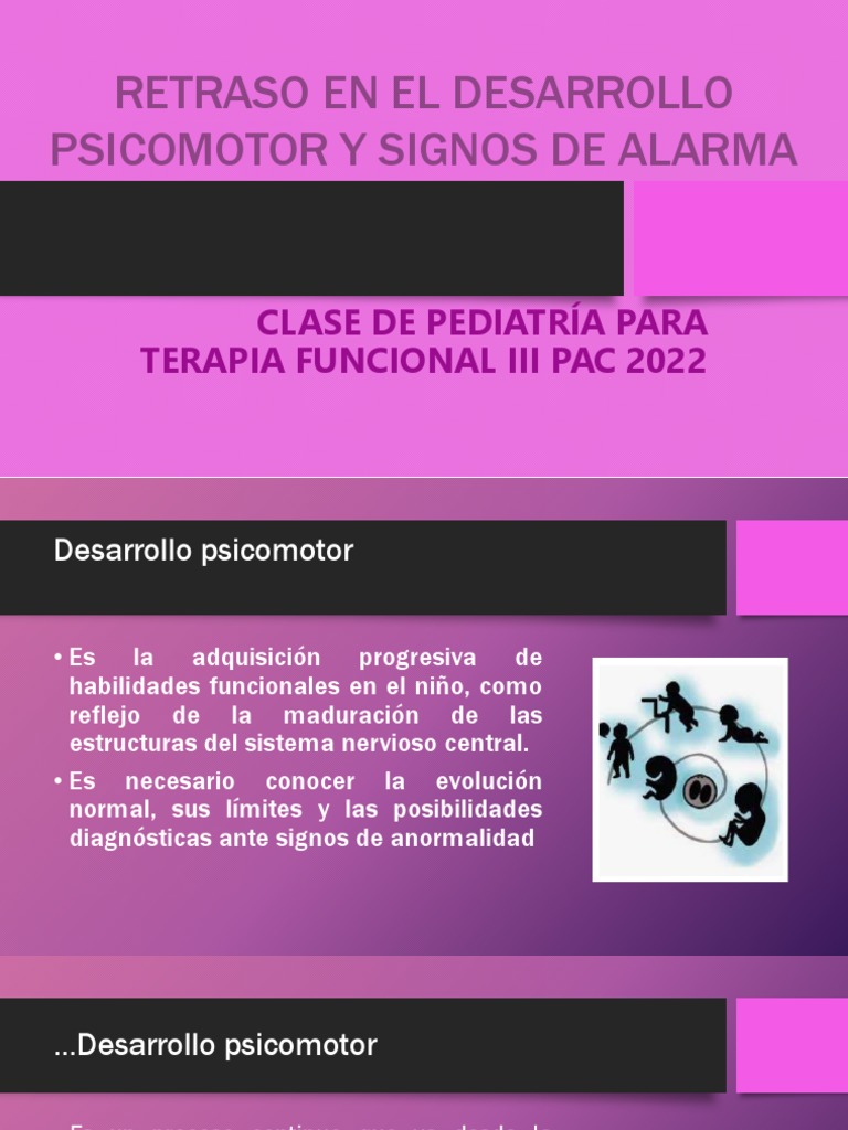Retraso en El Desarrollo Psicomotor | PDF | Medicina CLINICA