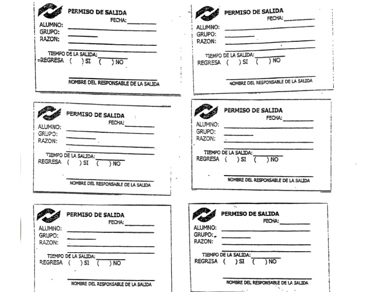 Pases de Salida Conalep | PDF