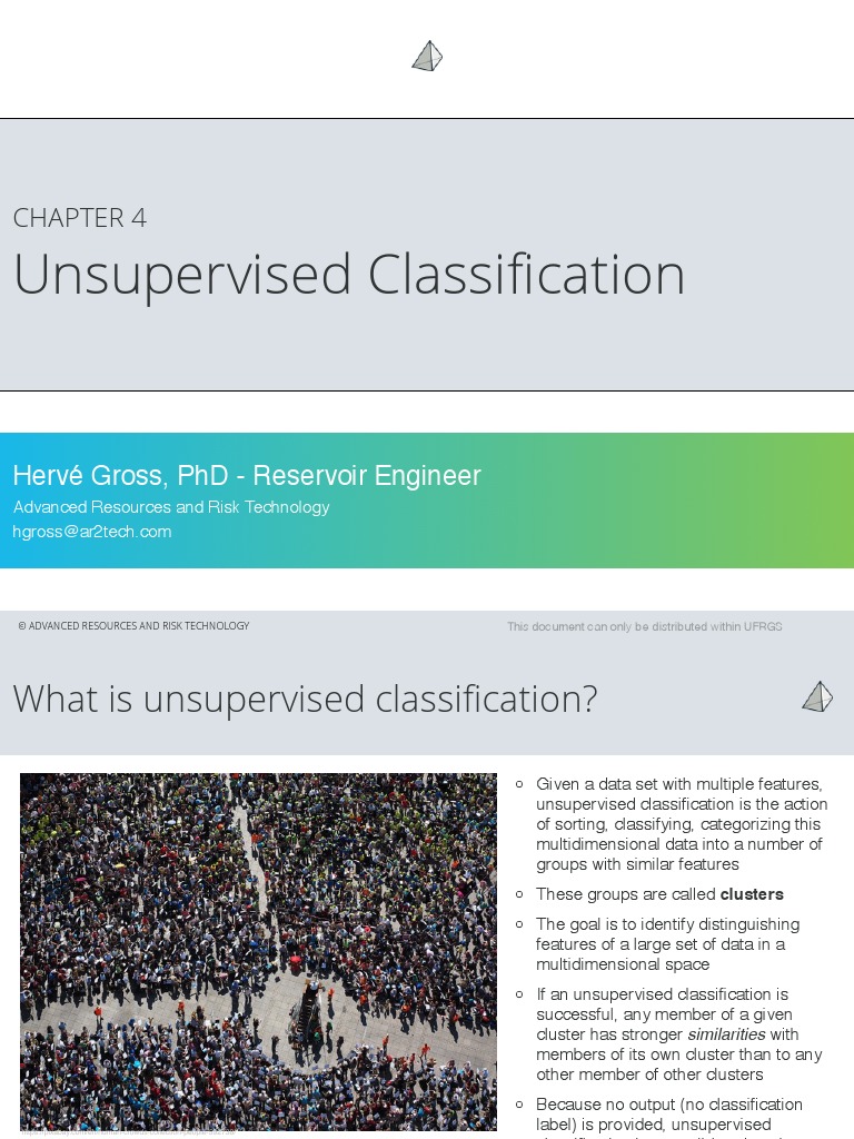 4 - Unsupervised Classification | Download Free PDF | Cluster Analysis | Applied Mathematics