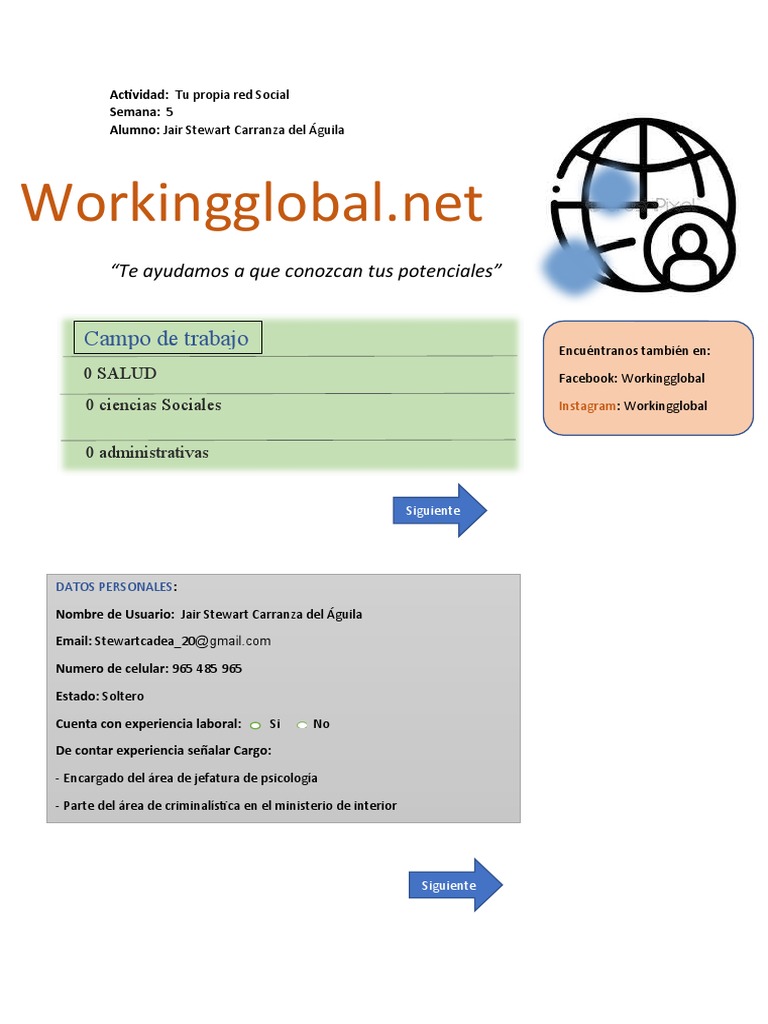 Red Social - Empleabilidad | PDF | Crecimiento personal y profesional