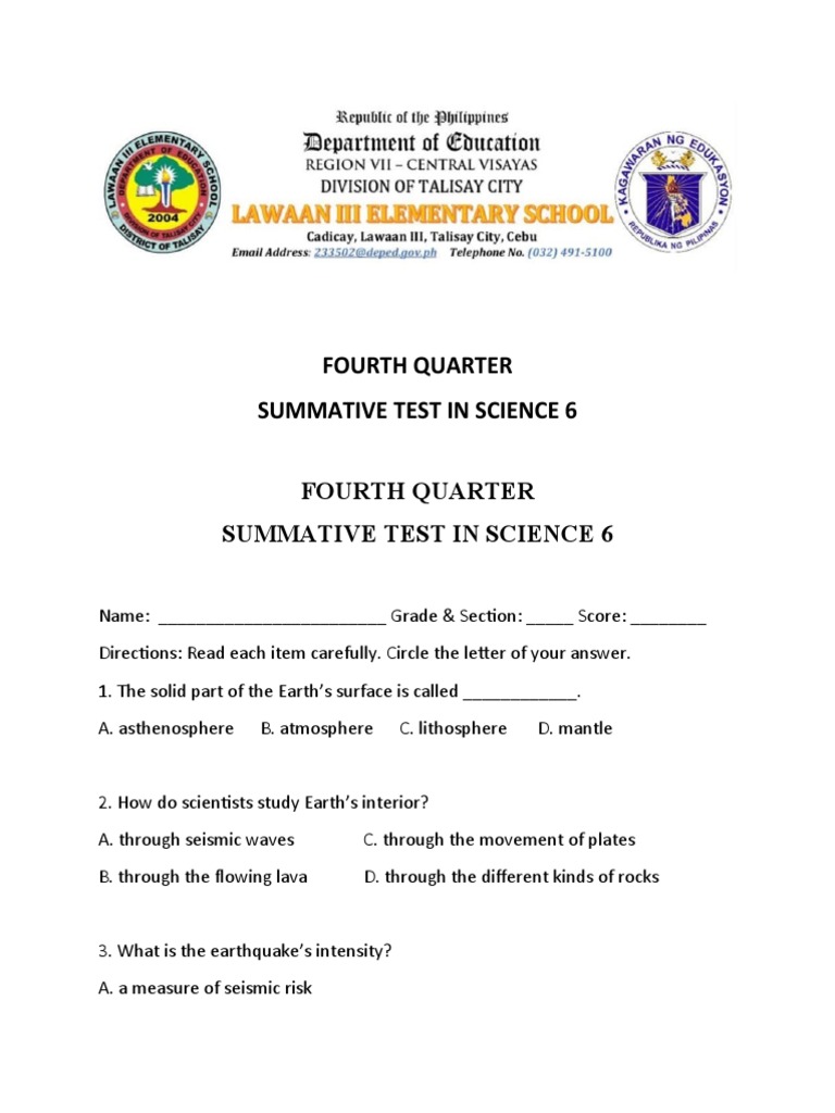 Science - Fourth Quarter | PDF | Planets | Saturn