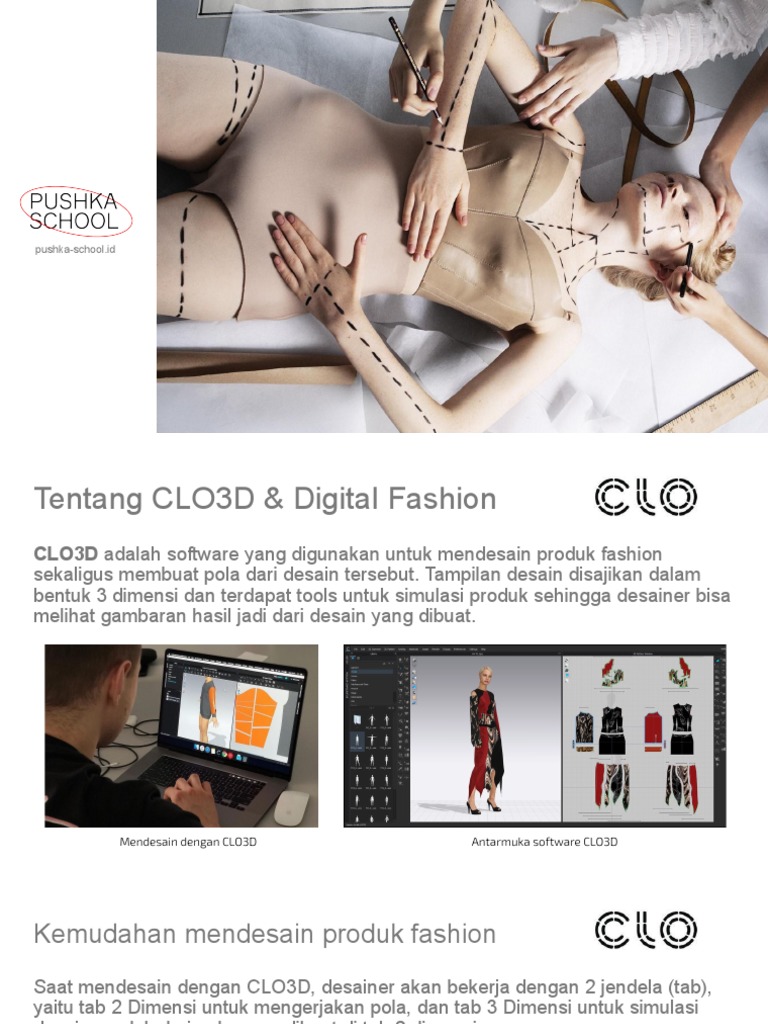 New Brosur KURSUS CLO3D - PUSHKA SCHOOL INDONESIA | PDF