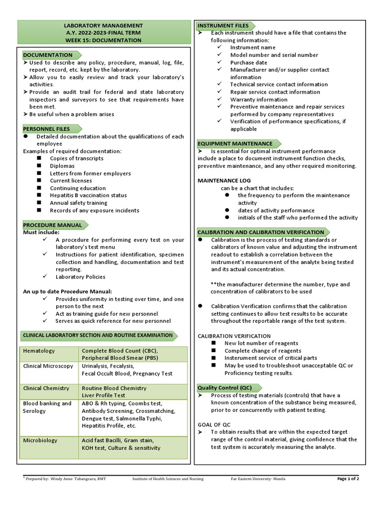 Documentation Hand Out | PDF