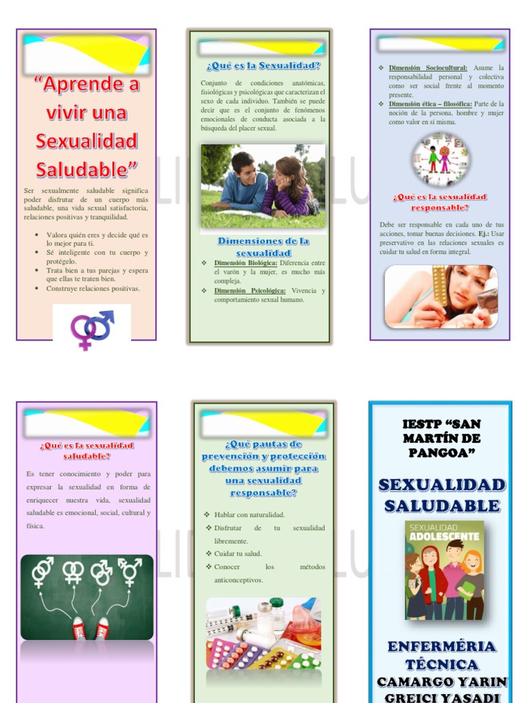 Tríptico - Sexualidad - Greici | PDF | Sexualidad | Ciencia cognitiva