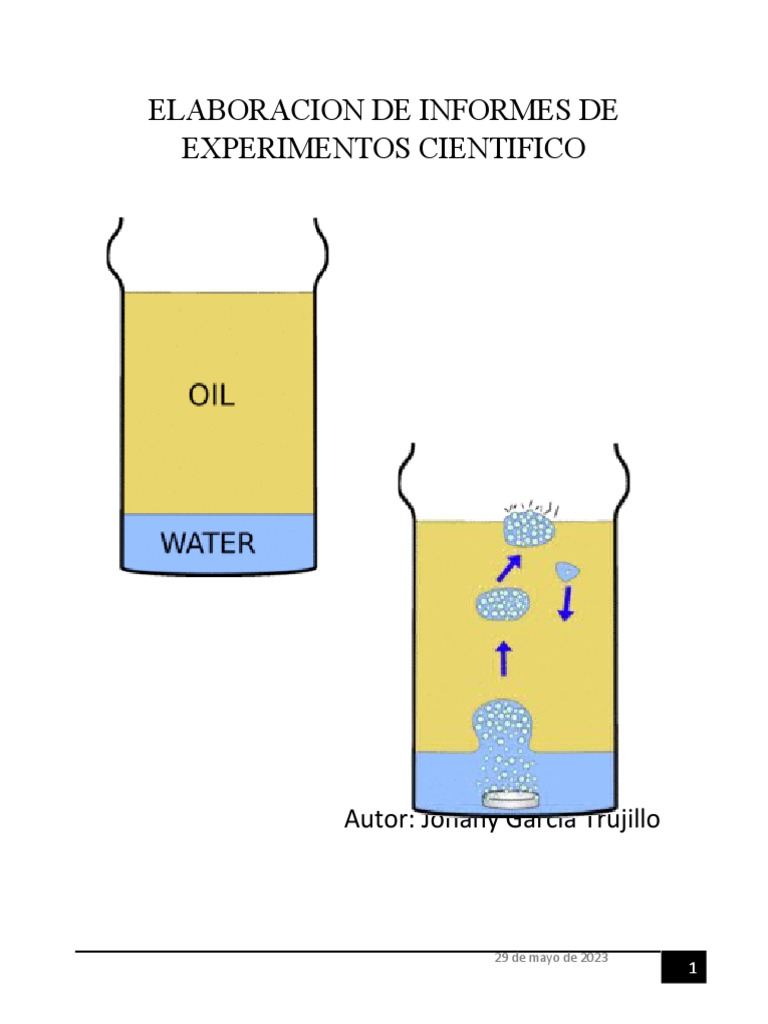 Elaboracion de Informes de Experimentos Cientifico | PDF | Ciencias fisicas | Química Física