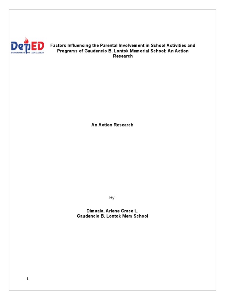 Completed Action Research | PDF | Teachers | Learning