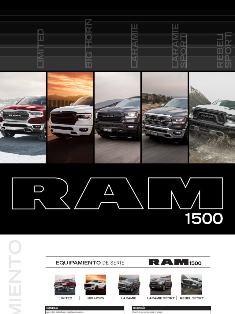 Ficha Tecnica Ram 1500 | PDF | Vehículos | Vehículo de motor
