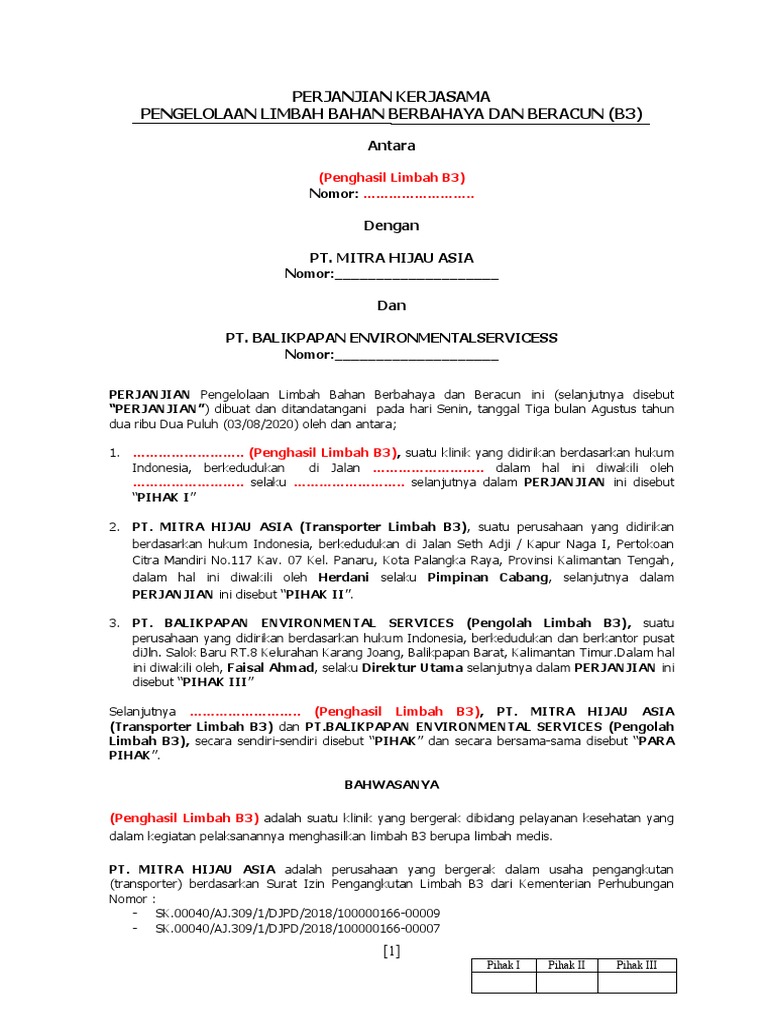 Draft 3party PT Bes - HD | PDF