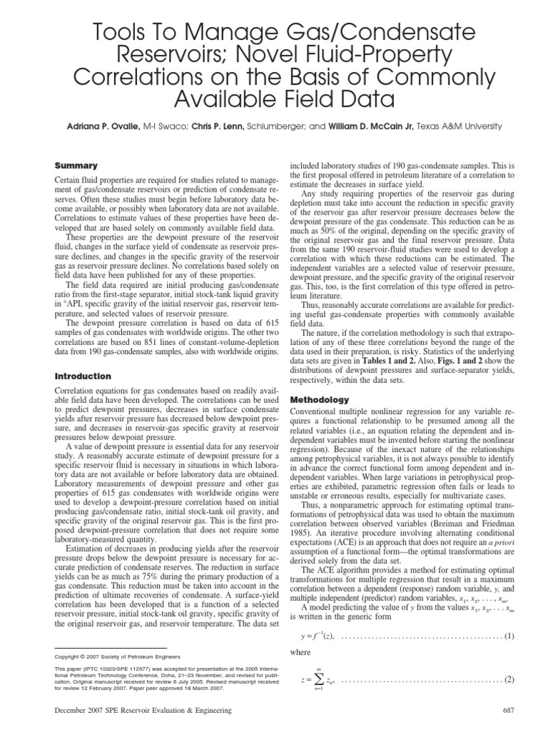 Ovalle, Lenn y McCain.-Tools To Manage Gas - Condensate Reservoirs ...