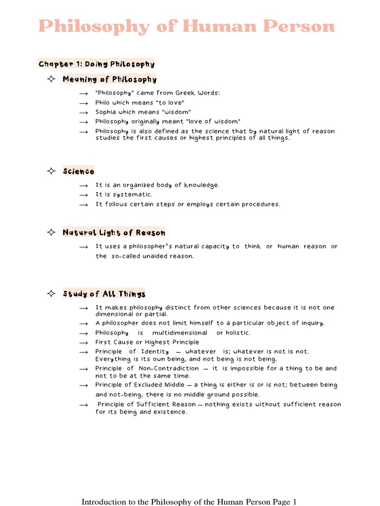 Introduction To The Philosophy of The Human Person | PDF | Argument | Logic