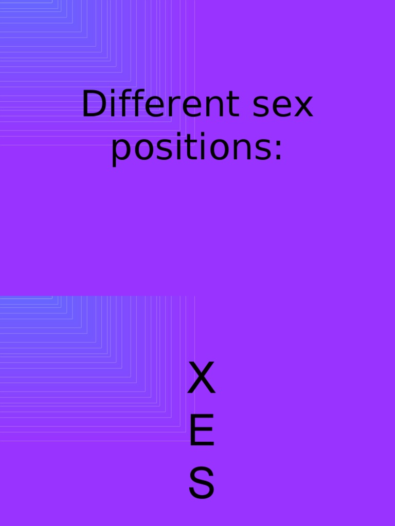 Different Sex Positions | PDF