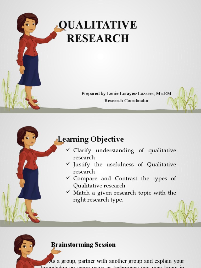 Lesson 3-Qualitative | PDF | Qualitative Research | Ethnography