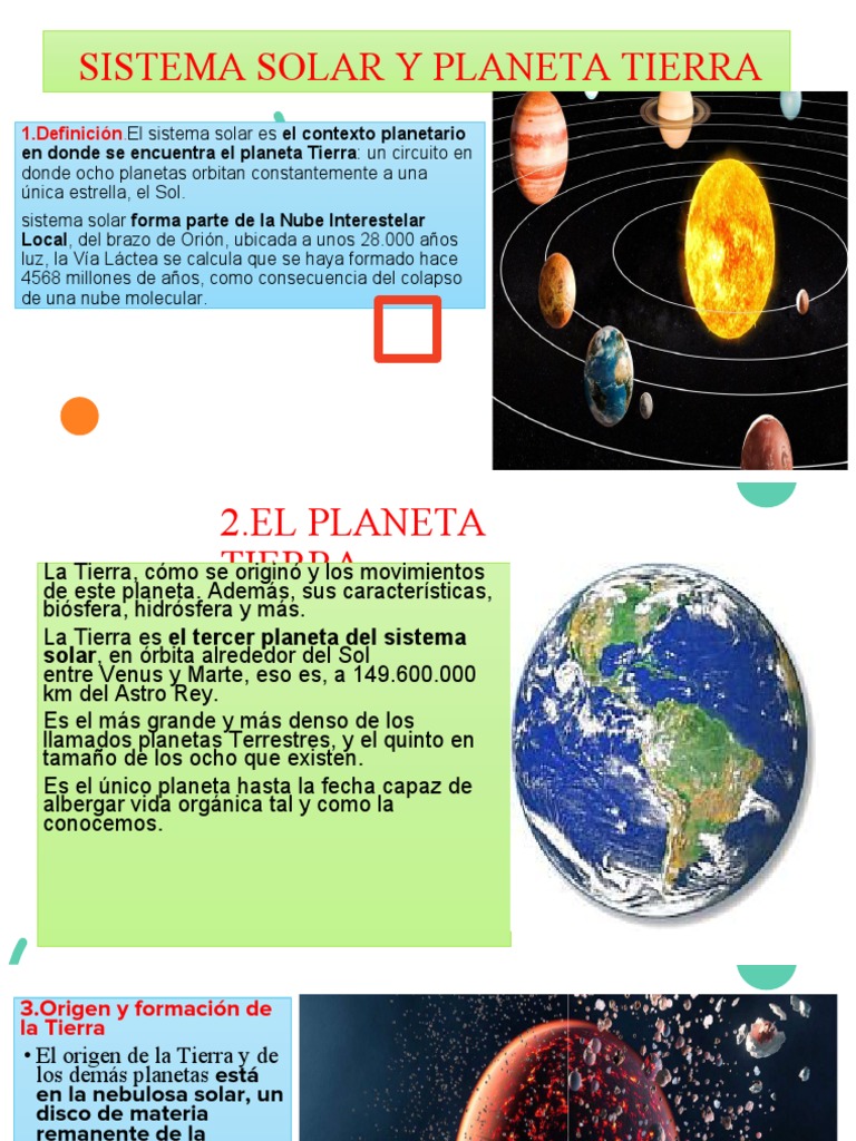 Importancia del Sistema Solar y Tierra | PDF | Tierra | Sistema solar