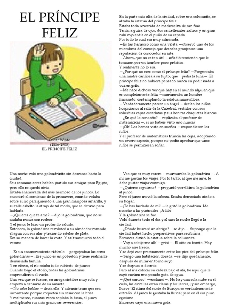 EL PRÍNCIPE FELIZ Word | PDF